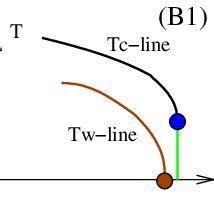 A schematic illustration of the bulk phase diagrams. The transition ...