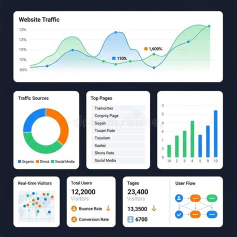 Website Charts Stock Illustrations 14134 Website Charts Stock