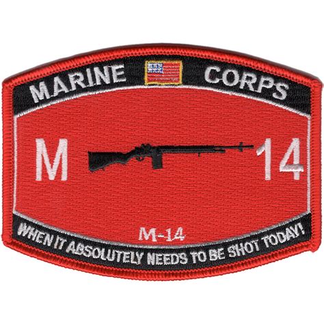 M14 Battle Rifle Patch Mos Patches Marine Patches Popular Patch
