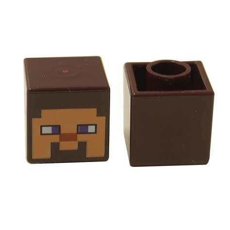 Lego® Minifigure Head Pixelated Cube Minecraft Steve Choose A