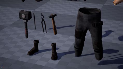 Artstation Elf Blacksmith Game Assets
