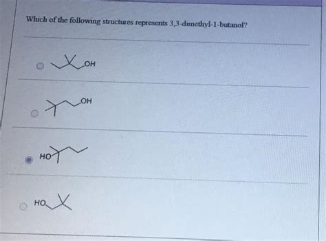 Solved Which Of The Following Structures Represents