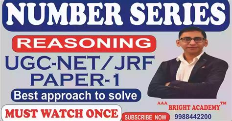 Ugc Net Paper 1 Preparation Number Series Reasoning Topic With