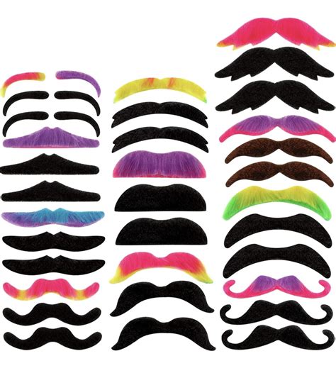Mostacho Sticker X1 Diseño Variados Disfraz