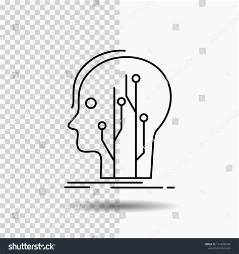 Data Head Human Knowledge Network Line Stock Vector Royalty Free 1248585586 Shutterstock