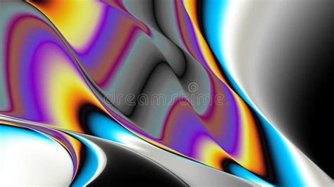 Exploring The Concept Of Abstract Wave Patterns Rendered In Vibrant And