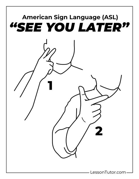 Sign Language Everyday Phrases Free Coloring Pages Pdf Printables