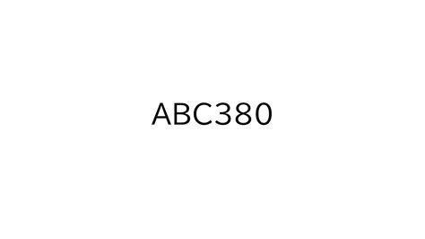 Abc380 Youtube