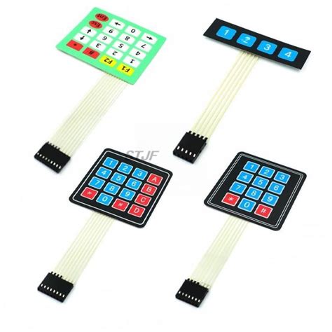 Key Button Membrane Switch X Matrix Array Keyboard X Keypad With LED Control