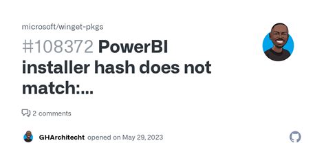 Powerbi Installer Hash Does Not Match Microsoftpowerbi · Issue