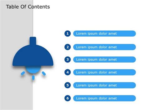 Table Of Contents Templates For PowerPoint Google Slides