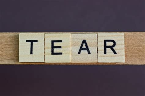Word Tear Spelled On Dice Stock Photo Image Of Grey 122392504