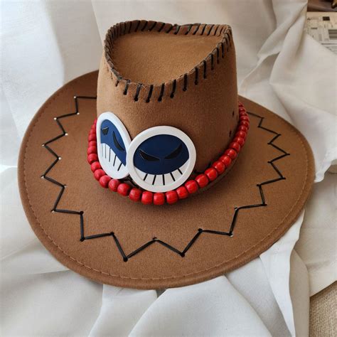 Portgas D Ace Hat Cosplay Adult Cap Cartoon Costume Accessories Etsy