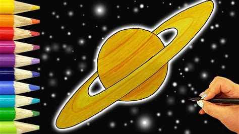 How To Draw Planet Saturn Easy YouTube