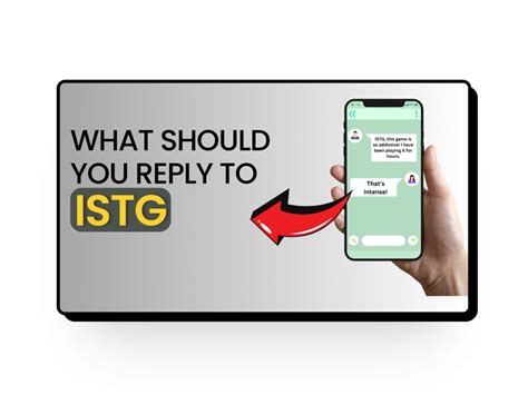 What Does ISTG Mean And How To Use It Appuals