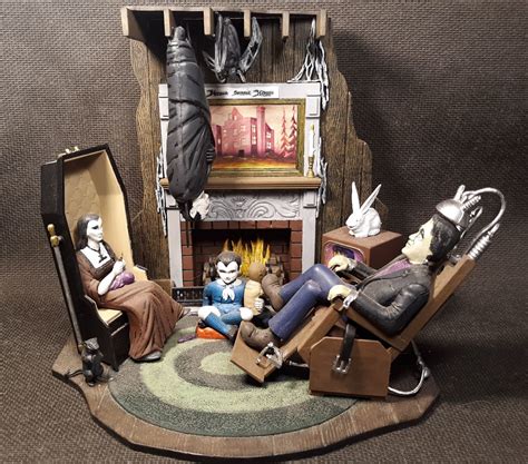 Aurora Playing Mantis Reissue Model Kit Munsters Living Room