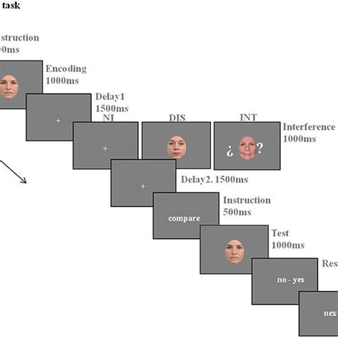The Working Memory Task Consisted Of Three Conditions Non Interference