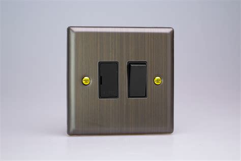 Varilight Urban Antique Brass 13a Switched Fused Spur Switch Socket