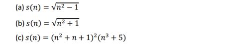 Solved For Each Sequence Below Find The Smallest Number K