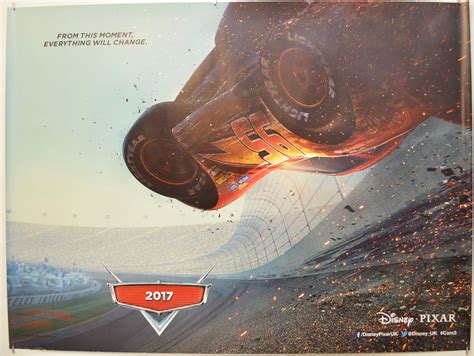Cars 3” Teaser Advance Version 2 Original Quad Poster Film Post