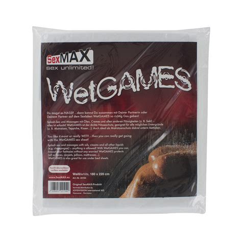 Sexmax Wet Games Sex Sheet 180 X 220 White
