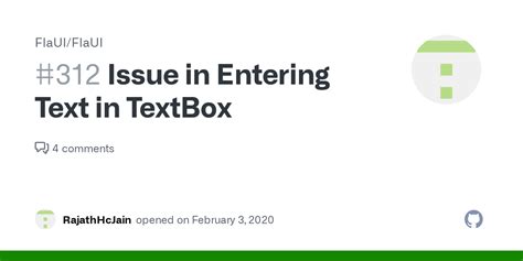 Issue In Entering Text In Textbox · Issue 312 · Flauiflaui · Github