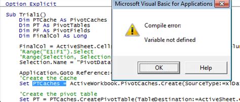 Excel VBA Run Time Error Object Variable Or With Block Variable Not Set Stack Overflow