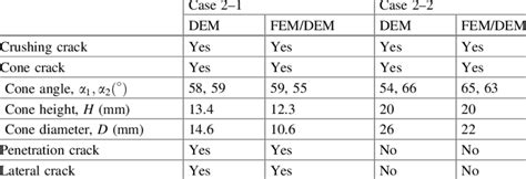 Crack Pattern And Geometry Of Various Numerical Simulations In Case 2