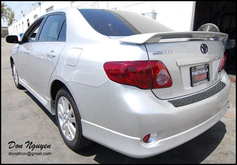 Toyota Corolla S Sedan Tinted Smoked Rear Tail Lights Vinyl Car