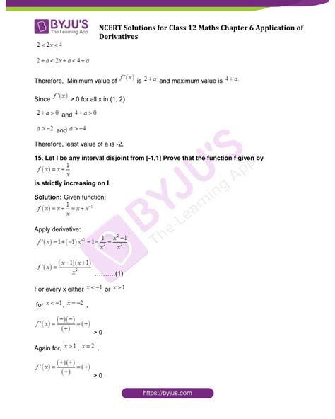 Ncert Solutions For Class 12 Maths Exercise 6 2 Chapter 6 Application Of Derivatives