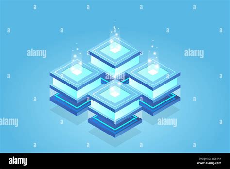Server Room Isometric Cloud Storage Data Data Center Big Data