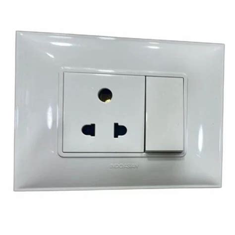 White 10A Indoasian Polycarbonate Modular Switch At 16 Piece In Bengaluru