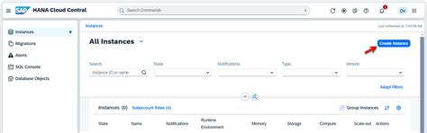 Provision An Instance Of Sap Hana Cloud Sap Hana Database Sap Tutorials