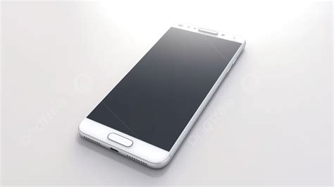 흰색 배경 렌더링에 빈 화면이 있는 3d 스마트폰 흰색 전화 3d 모바일 전화 배경 배경 일러스트 및 사진 무료 다운로드 Pngtree