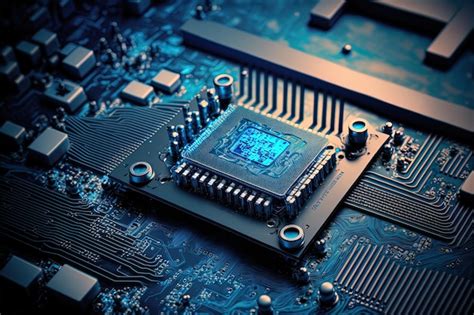 Premium Photo Abstract Microchip Mother Board Background Computer Chip Network For Artificial