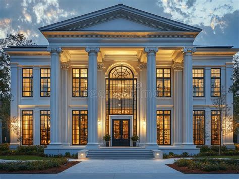 Stunning Neoclassical Structure Features Grand Columns Triangular Pediments And Symmetrical