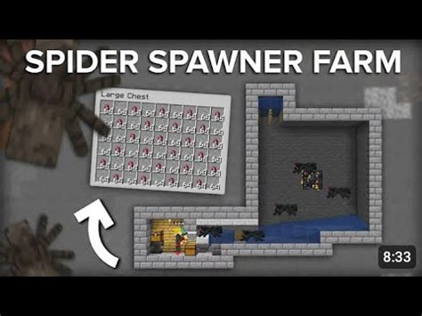 Minecraft Cave Spider Spawner Xp Farm Easiest Design 1 20 Youtube