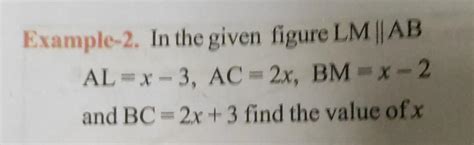 Solved Example In The Given Figure LMAB Chegg