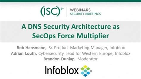 Isc2 On Linkedin Free Webinar A Dns Security Architecture As Secops Force Multiplier 28 Isc2 On Linkedin Free Webinar A Dns Security Architecture As Secops Force Multiplier 28