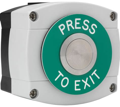 Press To Exit IP66 High Impact Surface Mount Push Button Insight Automation