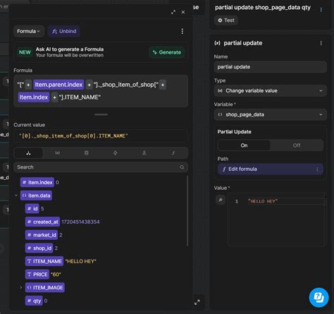 Change Variable Value Partial Update Of An Array Within Object Ask Us Anything WeWeb Community