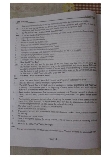 Gat General Preparation Bookcontents And Introduction To Gat Pdf