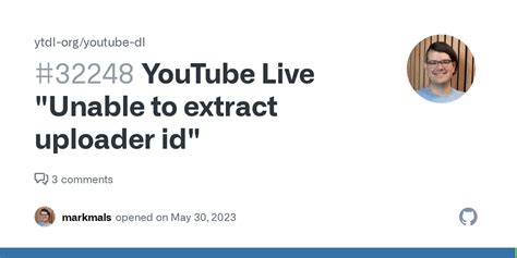 youtube live unable to extract uploader id · issue 32248 · ytdl org