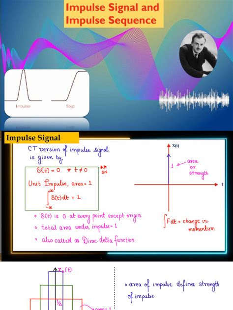 Lecture 04 Impulse Signal And Impulse Sequence Final Pdf