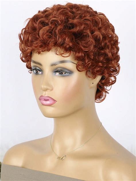 Short Curly Synthetic Hair Wigs For 3inch Short Afro Kinky Curly Wig