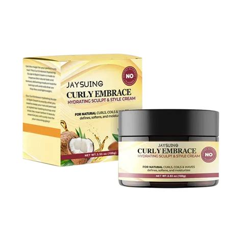 Dropship Jaysuing Moisturizing Styling Cream Fluffy Curly Hair Styling