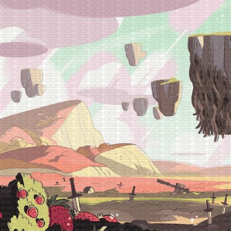 Steven Universe Strawberry Battlefield Background Cartoon Manga Png Gratis Picmix