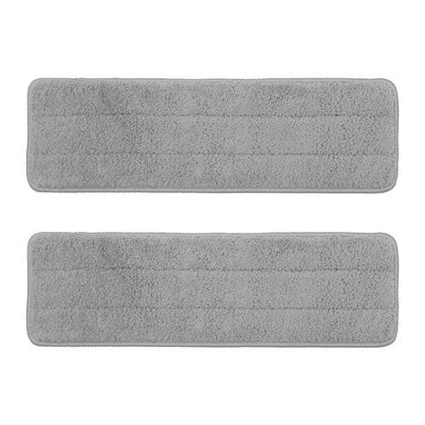 IKEA/ ПЕППРИГ насадка для плоской швабры,микрофибра, 12x37 см, серый ...