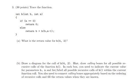 Solved Points Trace The Function Int H Int B Chegg