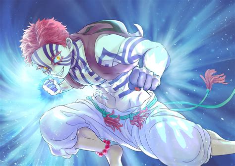 Demon Slayer Kimetsu No Yaiba Hd Wallpaper Akaza Demon Slayer Kimetsu No Yaiba